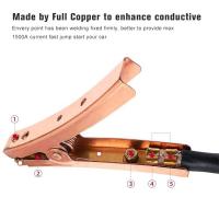 China CE 50MM2 Connecting Booster Cables 1500A Heavy Equipment Jumper Cables for sale