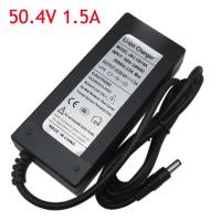 China 50.4V 44.4V Lithium Ion Battery Chargers 1.5ADC Head 50V 12S E Bike for sale