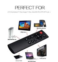 China Universal Remote Control Black Plastic 2.4 G IR Remote M10 Control For Set Top Box for sale