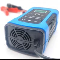 China Intelligent 6A 12V Battery Chargers Fast Power Charging Digital LCD Display for sale