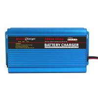 China Aluminum Shell Fan Cooling Car 12v Lithium Ion Battery Charger 12.6v for sale