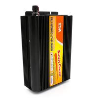 China DC To AC 12V 25A Smart Storage Lead Acid Lithium Battery Charger Rechargeable for sale