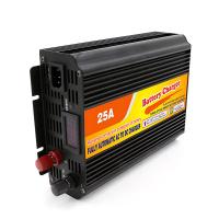 China DC To AC 12V 25A Smart Storage Lead Acid Lithium Battery Charger Rechargeable for sale