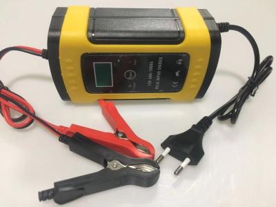 China Intelligent 12v 6ah Battery Charger With LCD Display for sale