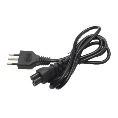 China ISO9001 European 2 Pin Ac Power Cord Cable 1.2m For Laptop for sale