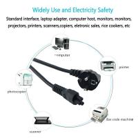 China C5 C7 C14 Plug EU Cooper 3 Prong Ac Laptop Power Cord 220v for sale