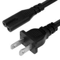 China Figure 8 Nema 1-15p AC 2 Pin IEC 320 C7 Power Cord Polarized for sale