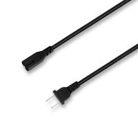 China Figure 8 Nema 1-15p AC 2 Pin IEC 320 C7 Power Cord Polarized for sale