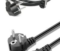 China 2 Core 2.1MM European Plugs Copper Ac Adapter Power Cord CCC certificated for sale