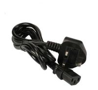 China Uk Plug British Standard Aluminum 3 Pin Ac Power Cord 1.2m For Computer for sale