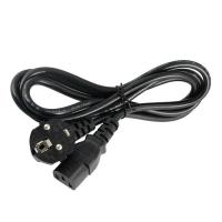 China 3 Pin EU Plug Rubber Ac Power Cable Cord 1.2m 1.5m 1.8 Meters for sale