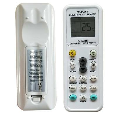 China Fingerprint Proof Tempered Glass Universal Ac Remote Control K-1028E for sale