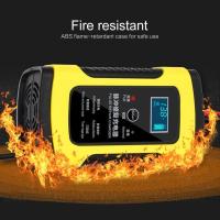 China Motorcycle  12V 6A Fully Intelligent Pulse Repair Charger LCD Display For for sale