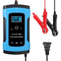 China Portable Automotive 12V 6A Lead Acid Battery Chargers with cooling fan for sale