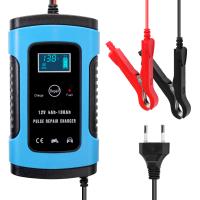 China Portable Automotive 12V 6A Lead Acid Battery Chargers with cooling fan for sale