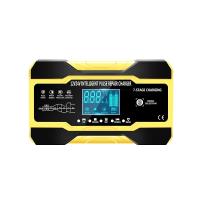 China 12V 10A Touch Screen Pulse Repair LCD Voltage Intelligent Car Battery Charger for sale