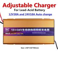 China Adjustable 18A Lead Acid Intelligent Automatic Battery Charger for sale