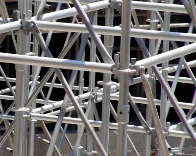 China Heavy Duty Steel Scaffold Deck with Corrosion Resistant Coating for Construction Up to 20m Height for sale