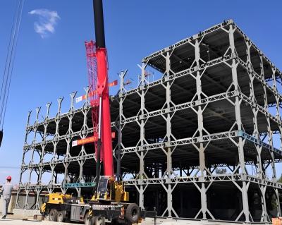 China Fireproof Powder Coated Custom Design Commercial Steel Frame Building for sale