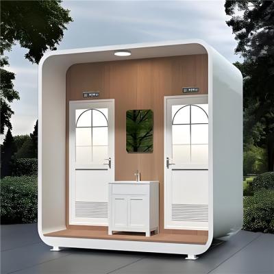 China Mobile Modular Portable Toilet Container with Robust Steel Components for sale