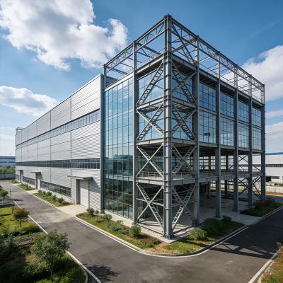 China Prefabricated Commercial Steel Frame Building Wind Resistant For Warehouses for sale