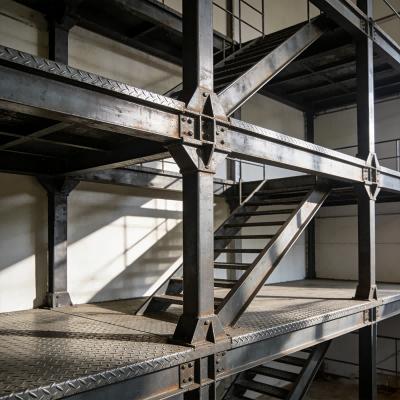China Customized Duplex Steel Frame Mezzanine System For Commercial Exhibition Halls for sale
