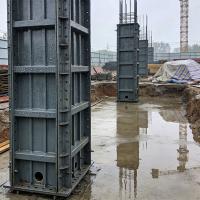 China Modern Industrial Light Steel Concrete Column Formwork For Column Construction for sale