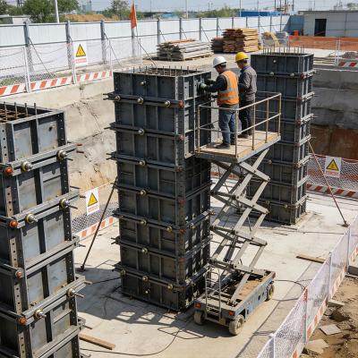 China Adjustable Q235 Column Steel Formwork For Bridge / Building for sale