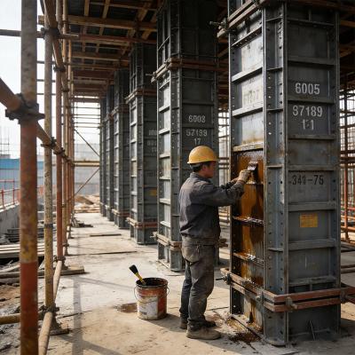 China Custom Q235B Column Steel Formwork For Columns And Walls Reusable for sale