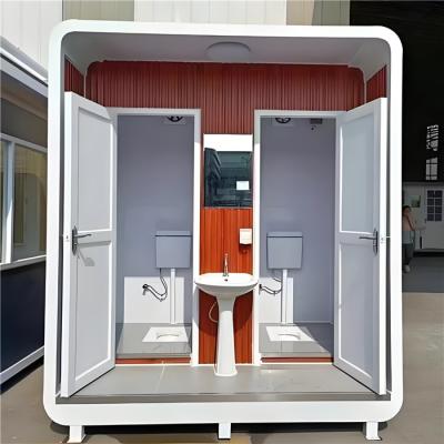 China Prefab Modular Portable Restroom Weather Resistant 20/40 Foot Mobile Toilet Unit for sale