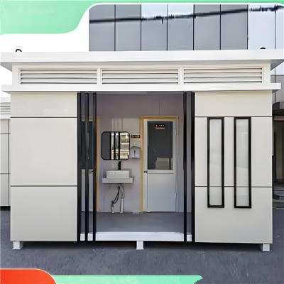 China Custom Sized Steel Construction Waterproof Portable Toilet Mobile Restroom for Outdoor Use for sale