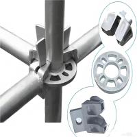 China Green Disc Locked Steel Tubular Scaffolding Movable Reusable for sale