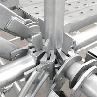China Green Disc Locked Steel Tubular Scaffolding Movable Reusable for sale