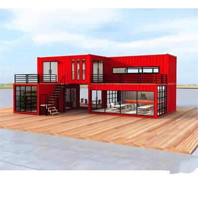 China Steel Prefab Container House Weather Resistant Preinstalled Water Electricity HVAC Pipelines for sale