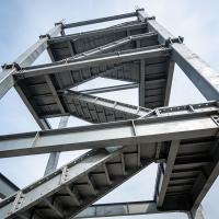 China Structural Steel Stair Formwork Precision Mold System For Concrete Stair Formation for sale