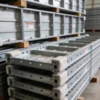 China Thick Steel Plates Wall Formwork System Combining Section Steel Skeletons For Concrete Molding for sale