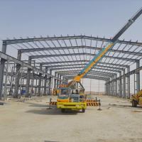 China Large Scale Warehouse Steel Frame Building Construction Corrosion Resistant for sale