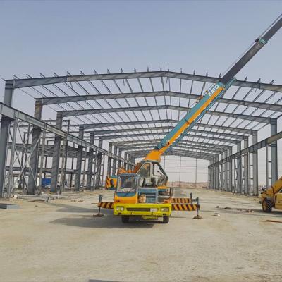 China Large Scale Warehouse Steel Frame Building Construction Corrosion Resistant for sale