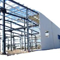 China Customizable Dimensions Hurricane Proof Eco-friendly Prefabricated Steel Frame Building for Warehouse Construction for sale