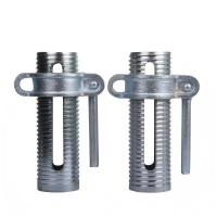 China Galvanized Adjustable Scaffolding Steel Props with Pin and Hole System for Heights Up to 12m for sale
