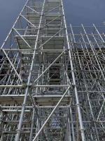 China Hot-Dipped Galvanized Ringlock Scaffolding System with Q355B High-Tensile Steel and BS EN 12810 Certification for sale