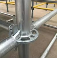 China Hot-Dip Galvanized Steel Base Collar with Threaded Stem for Ringlock Construction Using Q355B Steel for sale