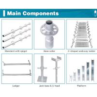 China Q355B Steel 350MM Corrosion-Resistant Ringlock Scaffolding Base System for Construction Projects for sale