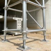 China Q355B Steel 350MM Corrosion-Resistant Ringlock Scaffolding Base System for Construction Projects for sale