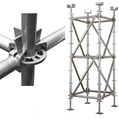 China Q195 Carbon Steel Ringlock Scaffolding Diagonal Brace 2045mm Length with Hot-dip Galvanized Finish for Outdoor Stability for sale