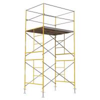 China Hot-Dip Galvanized Steel Frame Scaffold with Customizable Dimensions and OSHA EN 1004 Compliance for sale