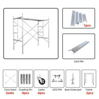 China Galvanized Q235 Q345 Painted H Frame Scaffolding Easy to Assemble for Construction Projects for sale