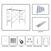 China Pre-Galvanized Steel Frame Scaffolding with Wind Load Up to 300 km/h and Lifespan Over 50 Years for sale