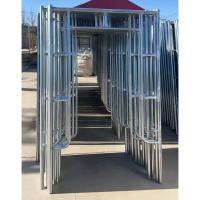 China Factory Direct Q235/Q345 Hot-Dip Galvanized H-Frame Scaffolding with Customizable Height for Construction for sale