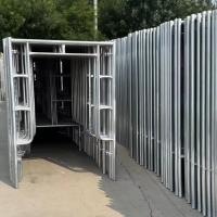 China Factory Direct Q235/Q345 Hot-Dip Galvanized H-Frame Scaffolding with Customizable Height for Construction for sale